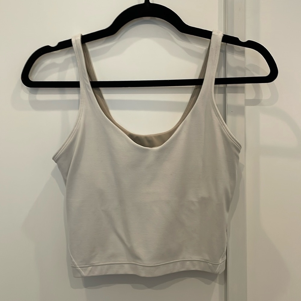 Lululemon White Align Tank - Gem